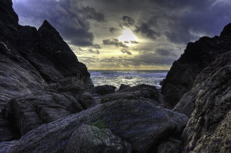 South Devon sunset stock image. Image of sunset, south - 72716661