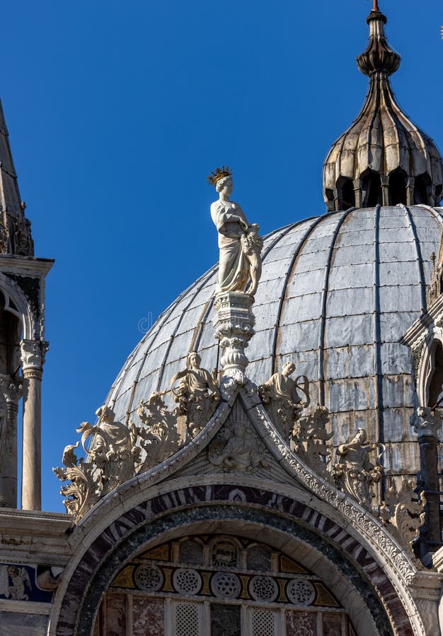 South Facade of the Basilica of Saint Mark in Venice Stock Image ...