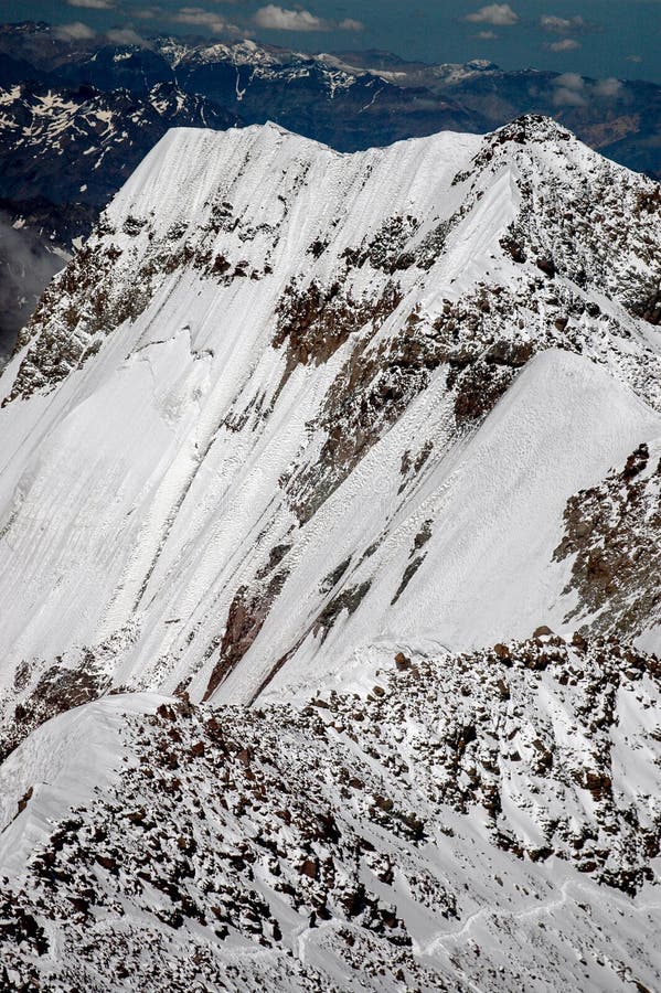 South Face in Aconcagua stock photo. Image of aconcagua - 83961802
