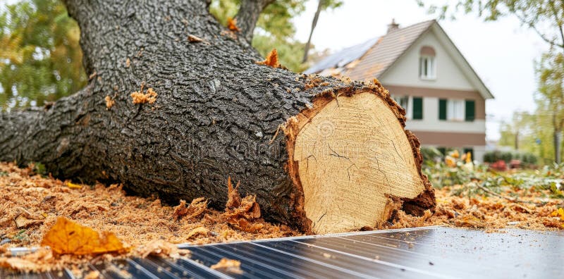 South Florida Driveway Reveals Destruction Caused by a Tree Downed by ...