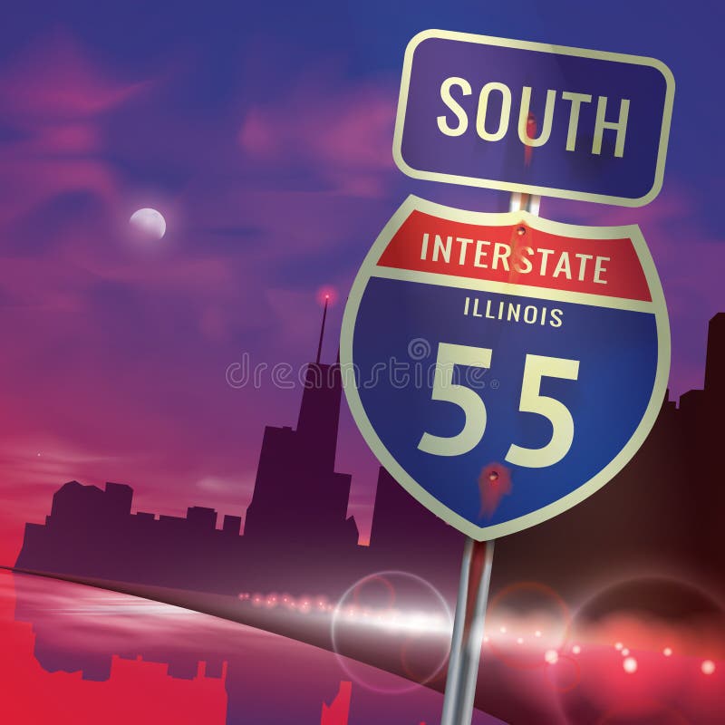 Interstate 55 Sign Stock Illustrations – 11 Interstate 55 Sign Stock ...