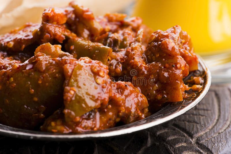 South Indian Lemon Pickle is a Spicy Tangy Pickle Stock Image - Image ...