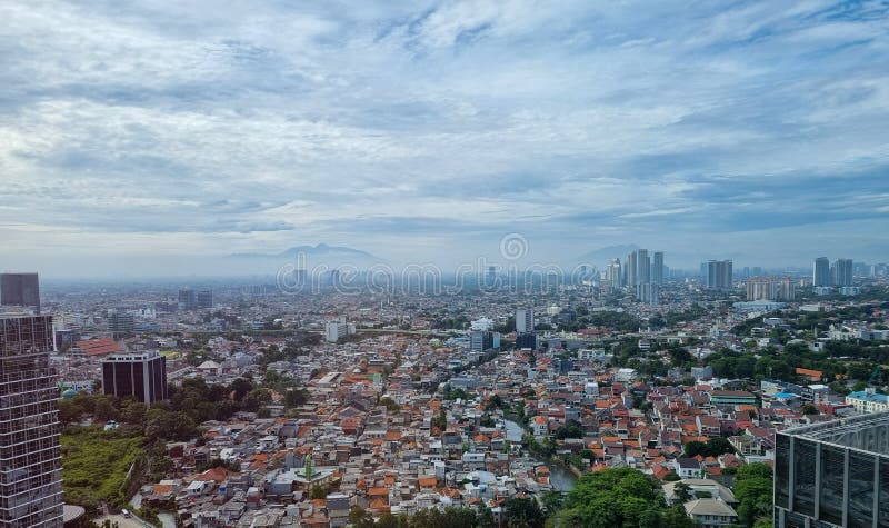 South Jakarta Sky in the Morning Stock Image - Image of jakarta, south ...