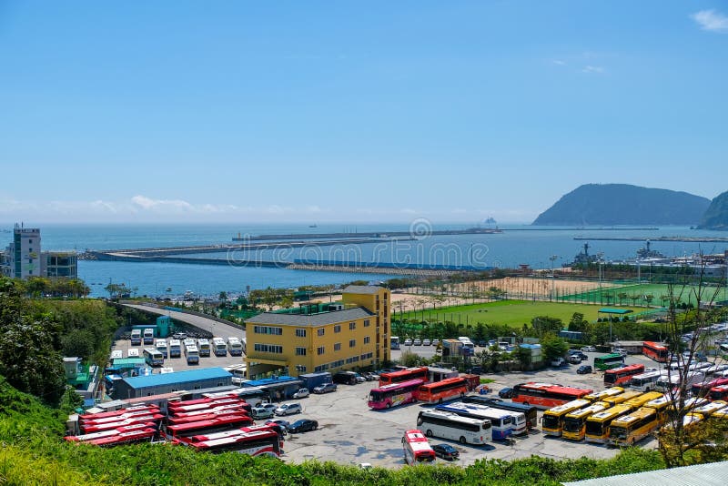 View of Busan Naval Base in Busan City, South Korea. Editorial Stock ...