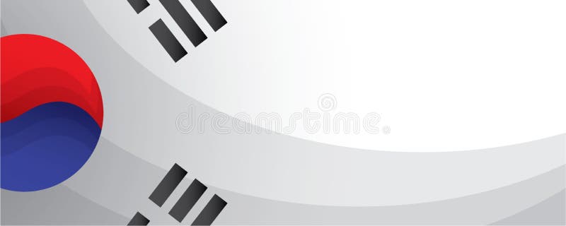 South Korea Banner Design. Vector Illustration Decorative Design Stock ...