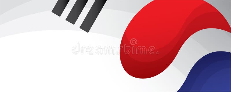 South Korea Banner Design. Vector Illustration Decorative Design Stock ...