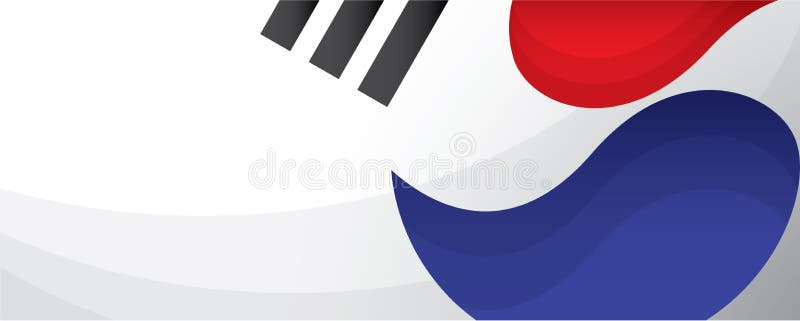 South Korea Banner Design. Vector Illustration Decorative Design Stock ...