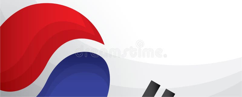 South Korea Banner Design. Vector Illustration Decorative Design Stock ...