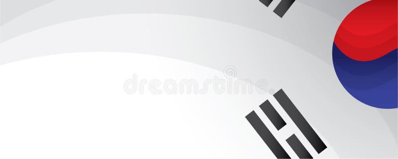 South Korea Banner Design. Vector Illustration Decorative Design Stock ...
