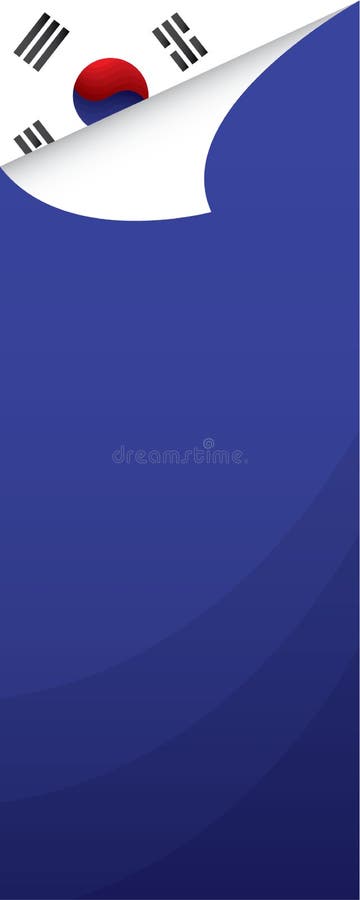 South Korea Banner Design. Vector Illustration Decorative Design Stock ...