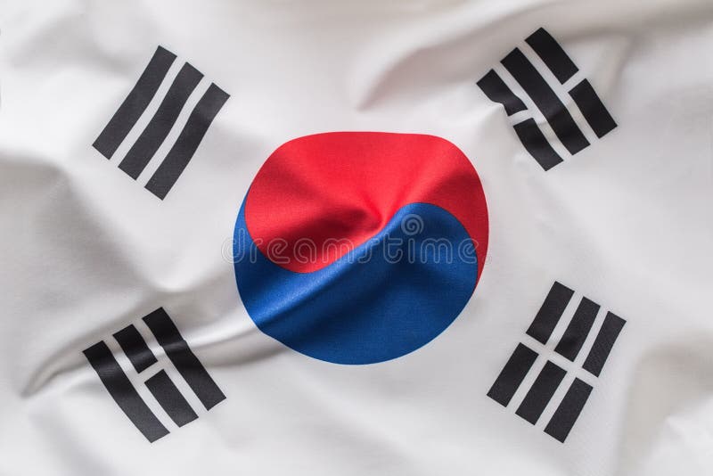 South Korea Flag. Colorful South Korea Flag Waving in the Wind Stock ... South Korea Flag. Colorful South Korea Flag Waving in the Wind Stock ...