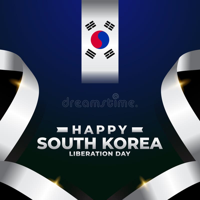 South Korea Liberation Day Design Illustration Collection Stock Vector ...