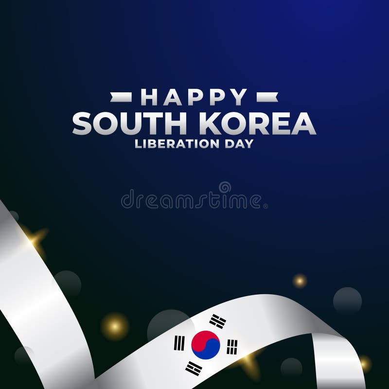 South Korea Liberation Day Design Illustration Collection Stock Vector ...