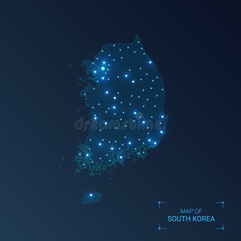 South Korea Cities Map Stock Illustrations – 830 South Korea Cities Map ...