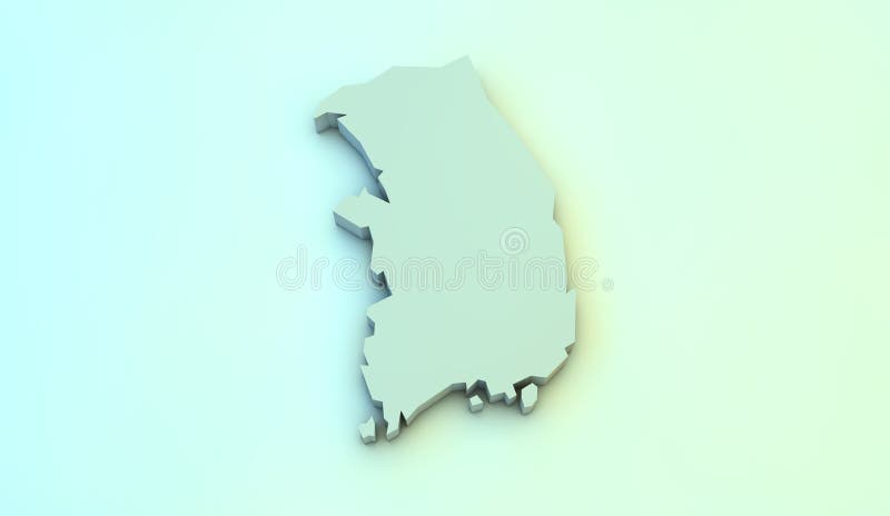 South korea map stock illustration. Illustration of shape - 51791863