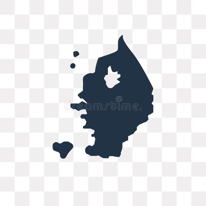 South Korea Map Vector Icon Isolated on Transparent Background, Stock ...