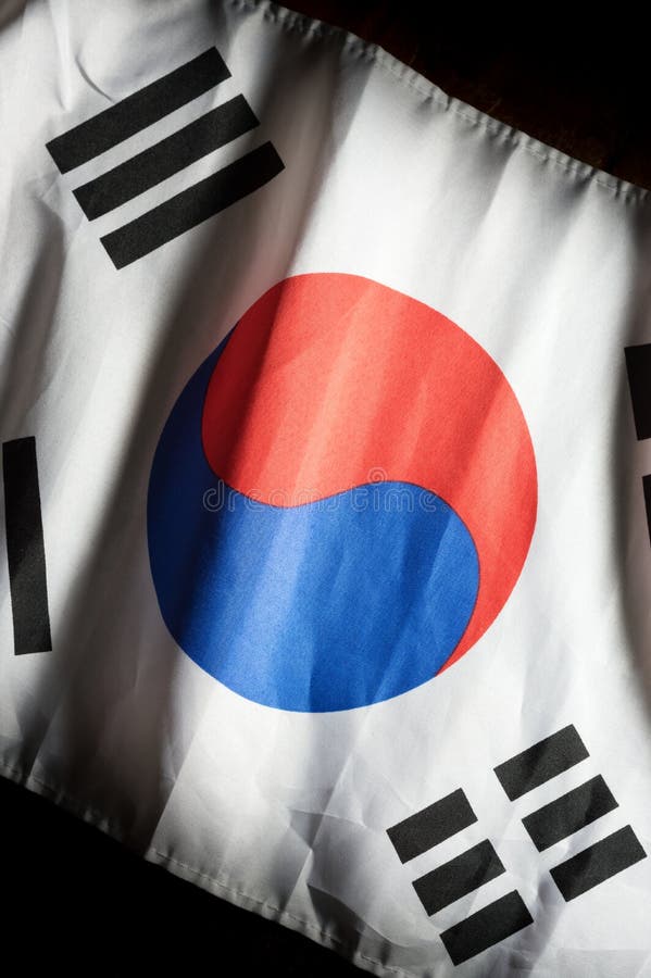 South Korea national flag. stock image. Image of asian - 115967793