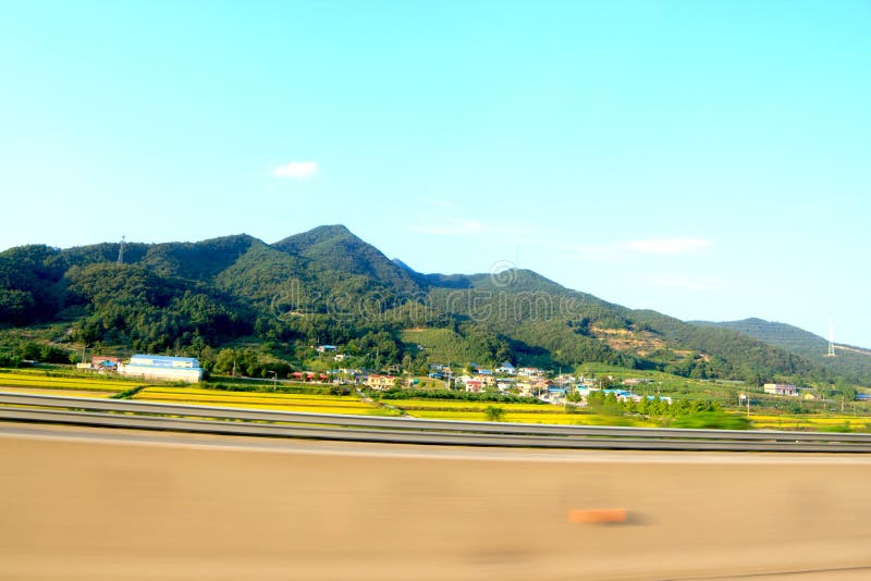 South korea view stock image. Image of rural, mountain - 33881907