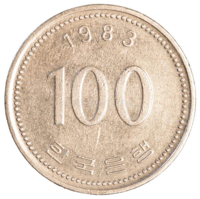 10 south korean won coin stock photo. Image of commerce - 31916380
