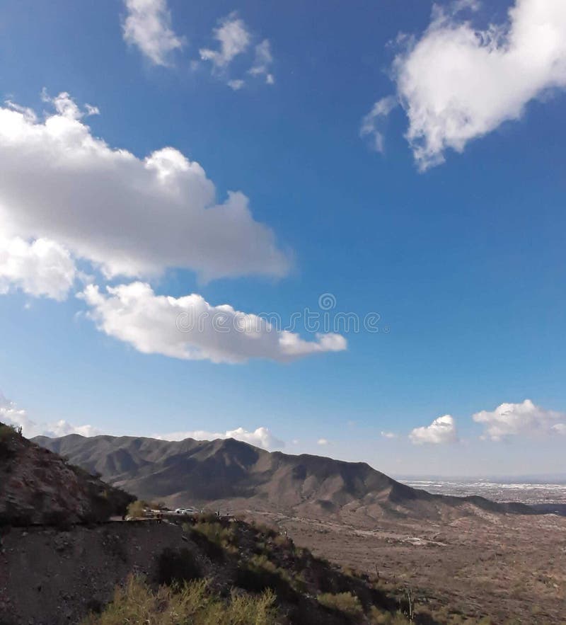 South Mountain in Phoenix Arizona Great View Stock Photo - Image of ...