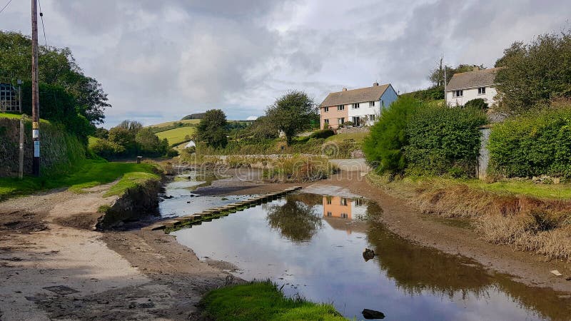 South Pool, Southpool Creek , Devon UK Stock Photo - Image of tree ...