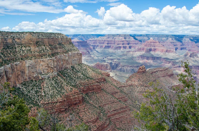 South Rim of the Grand Canyon Stock Image - Image of mountains, nature ...