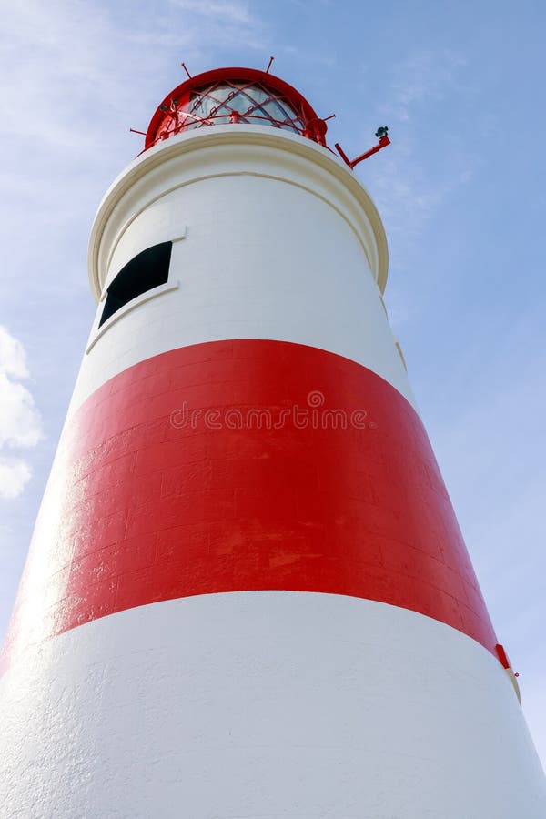 Souter Lighthouse and the Leas Painted Red and White on a Lovely Summer ...