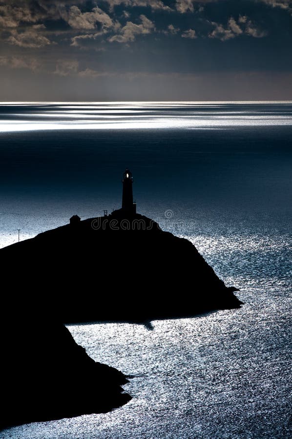 South Stack stock image. Image of blue, clouds, warm - 13043369
