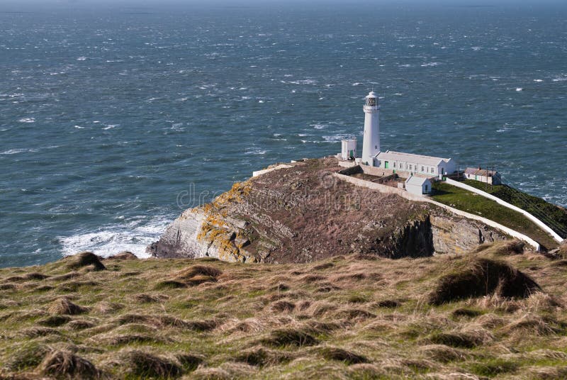South Stack Lighthouse stock photo. Image of anglesey - 18581462