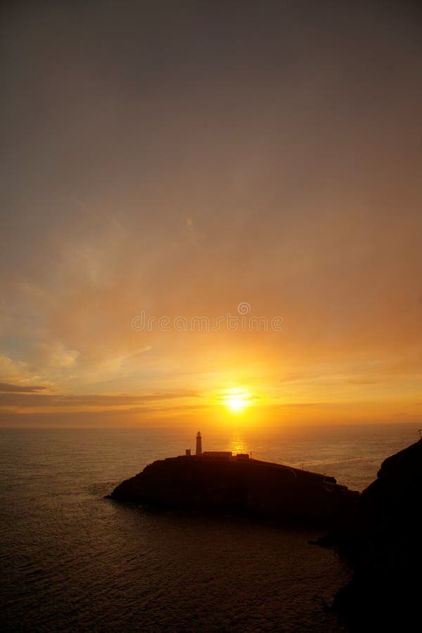 South Stack Lighthouse stock photo. Image of island, wales - 5265996