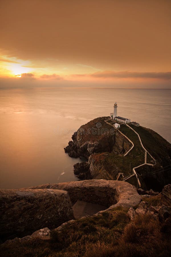 South Stack Lighthouse stock photo. Image of island, wales - 5265996