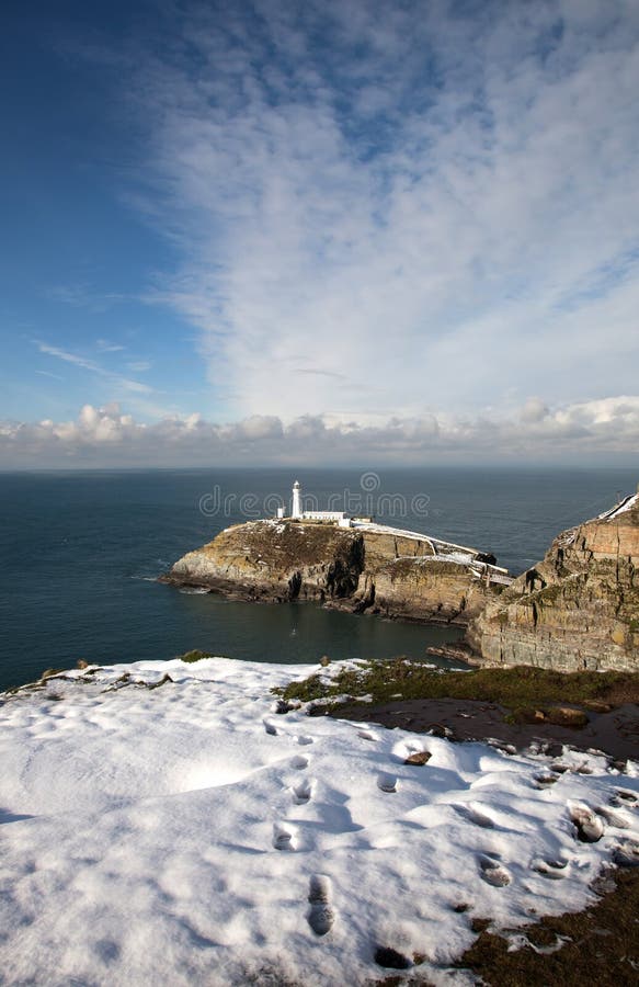 South Stack Lighthouse stock image. Image of islet, cliff - 29599239