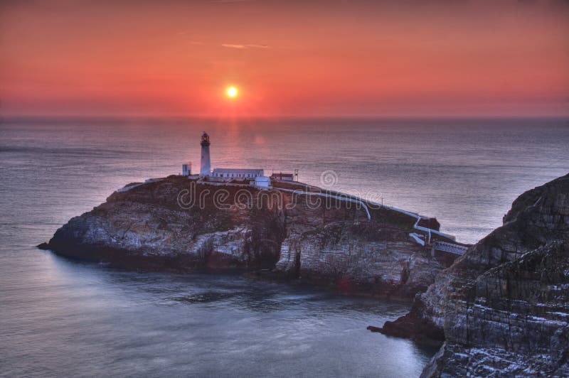 South Stack Lighthouse stock photo. Image of island, wales - 5265996