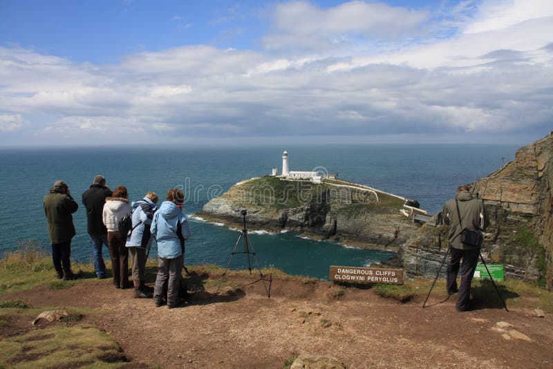South Stack Lighthouse stock photo. Image of island, wales - 5265996