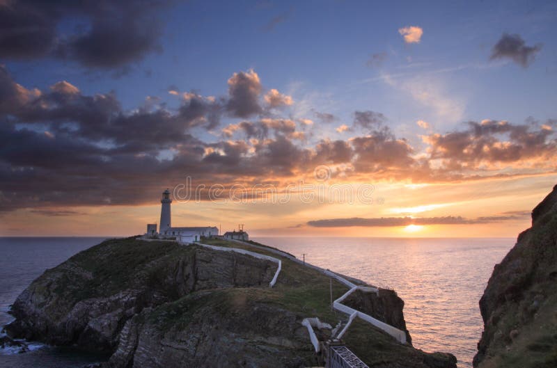 South Stack Lighthouse stock photo. Image of ocean, great - 5777258