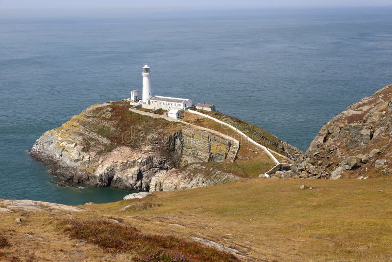 South Stack Lighthouse, Anglesey. Stock Photo - Image of view, vertical: 259734396