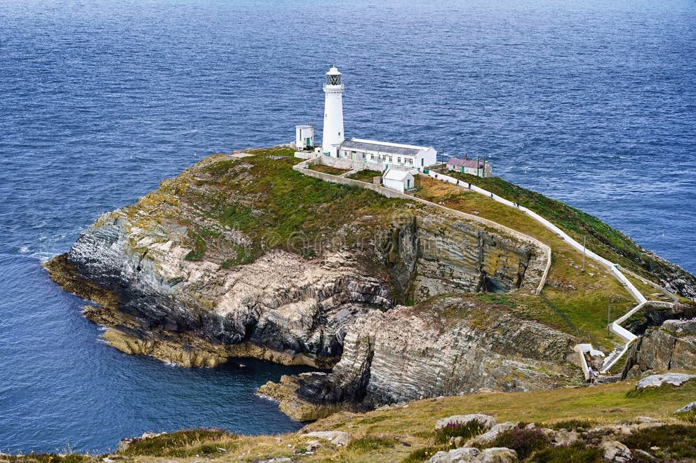 South Stack Lighthouse Holyhead, Anglesey, Wales. Stock Photo - Image ...