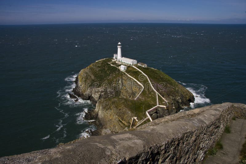 South Stack Lighthouse stock image. Image of landscape - 78472809