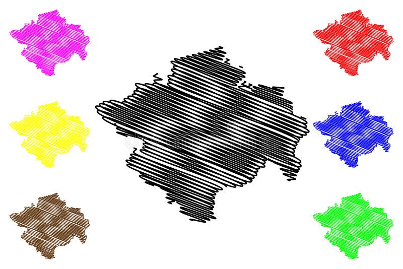 South Sumatra map vector stock vector. Illustration of asia - 133760740