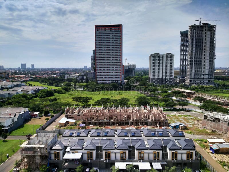 South Tangerang City Corner View from a Height Editorial Photo - Image ...