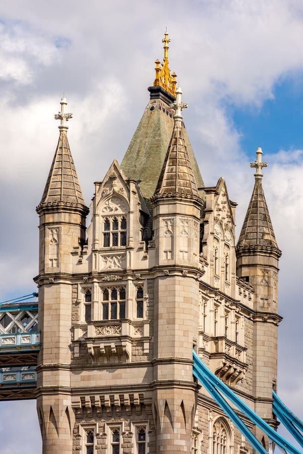 South Tower of Tower Bridge, London, UK Stock Photo - Image of ...
