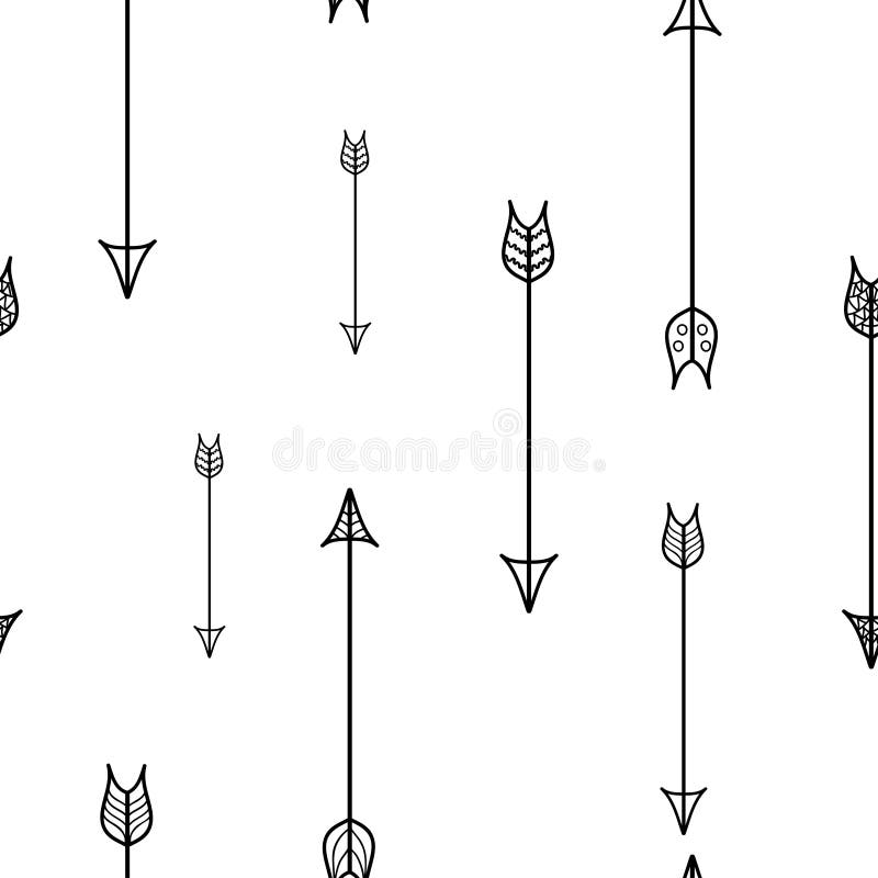 South Western Arrows Seamless Pattern Stock Vector - Illustration of ...