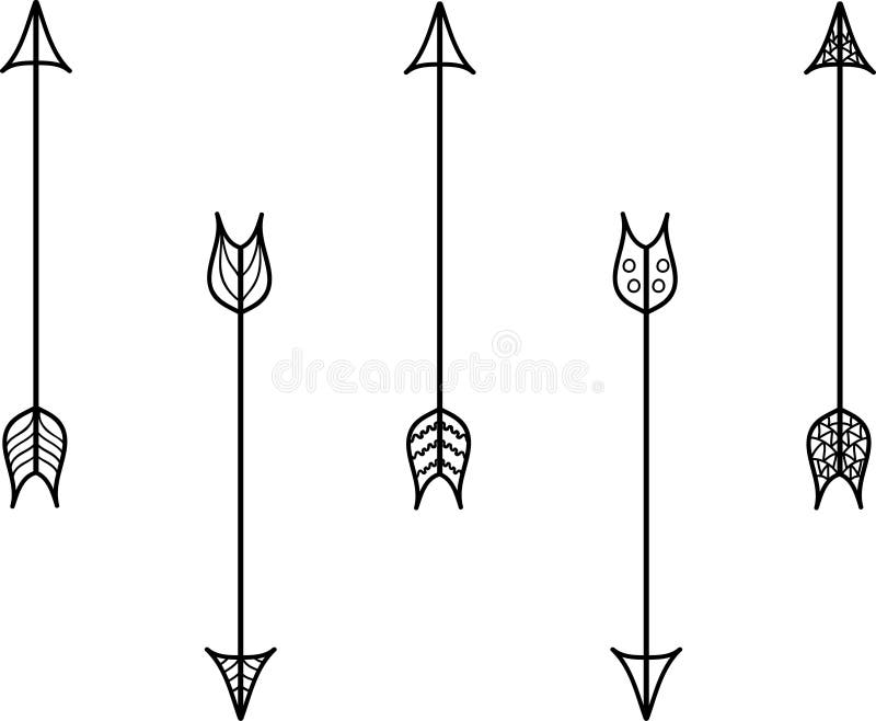 South Western Arrows Set stock vector. Illustration of ethnic - 56228883