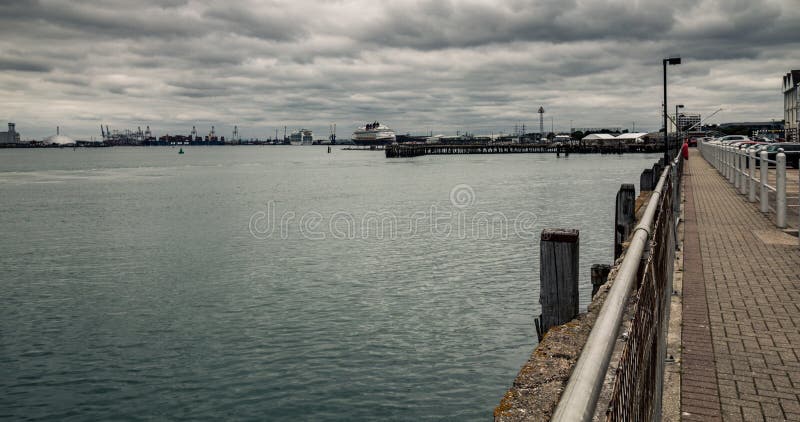 Southampton, England August 30 2021, Port Viewing Point Stock Image ...