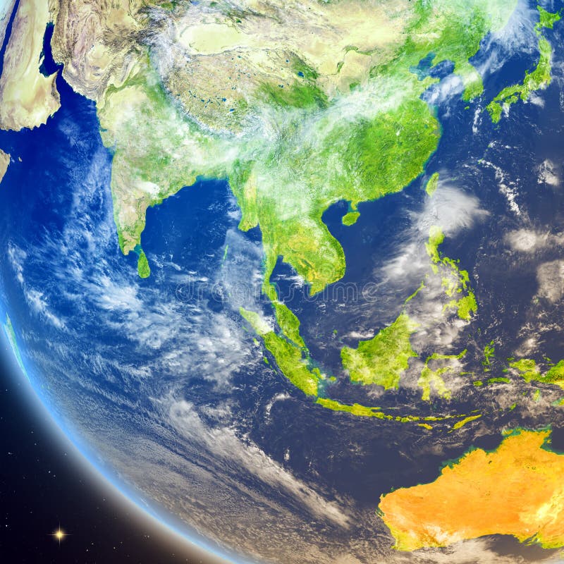 Southeast Asia Map Satellite Stock Illustrations – 119 Southeast Asia ...