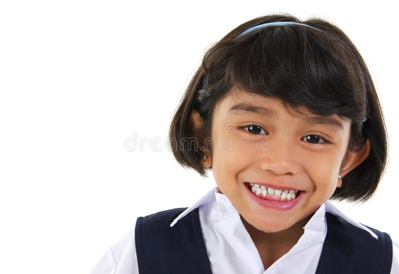 Southeast Asian Primary School Student Stock Photo - Image of headshot ...