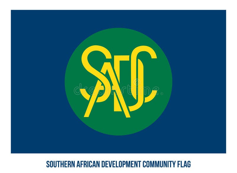 Southern African Development Community Flag Vector Illustration on ...