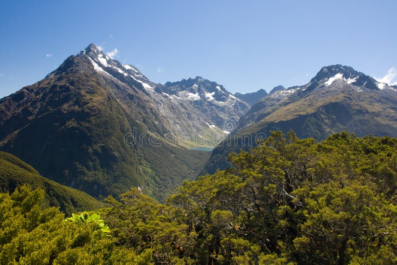 Southern Alps in Early Morning Light Stock Photo - Image of mountains ...
