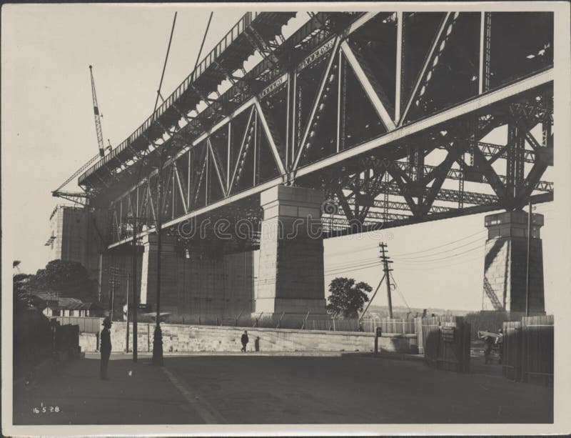 Southern Approach Platform Of The Sydney Harbour Bridge, 1928 Picture ...