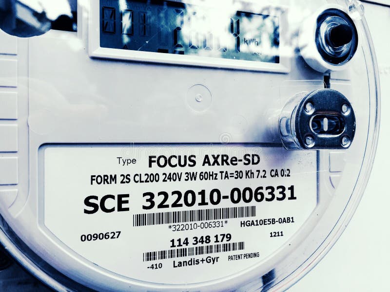 Southern California Edison Smart Meter Editorial Image - Image of ...